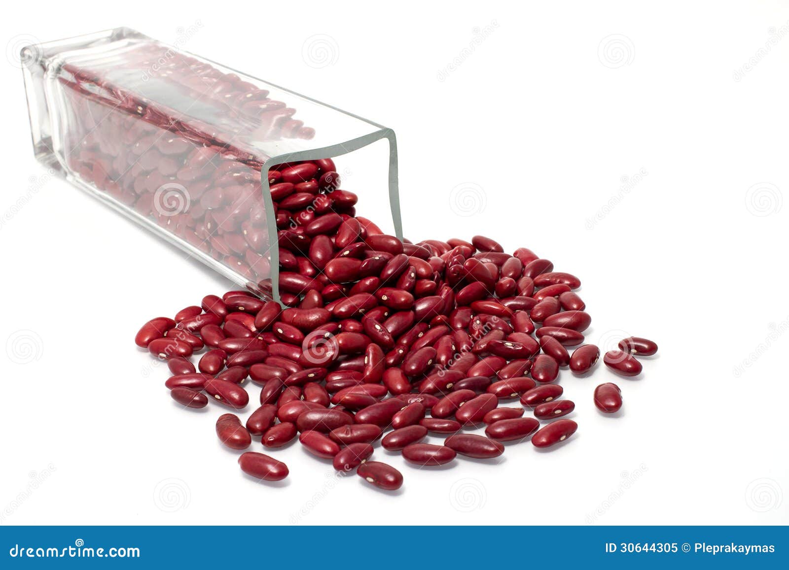 Red bean in glass box stock image. Image of healthy, kernel - 30644305