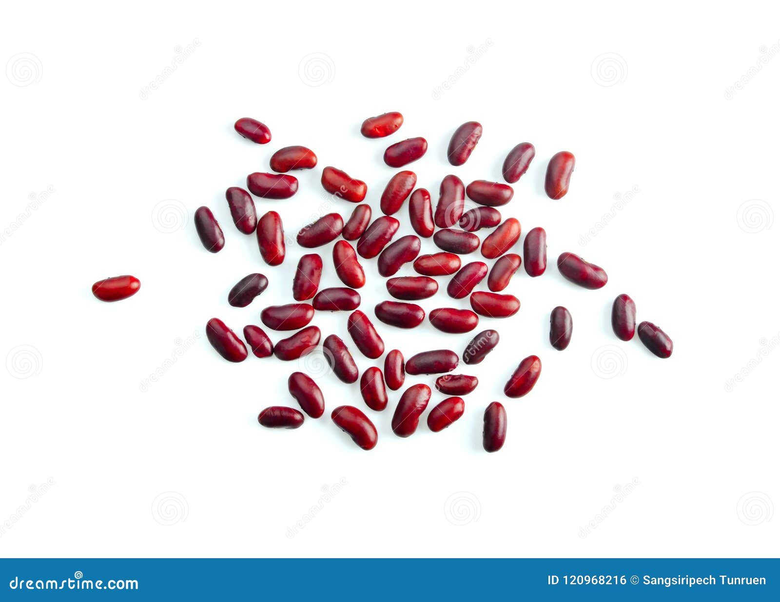 Red Bean Isolated on White Background Stock Photo - Image of healthy ...