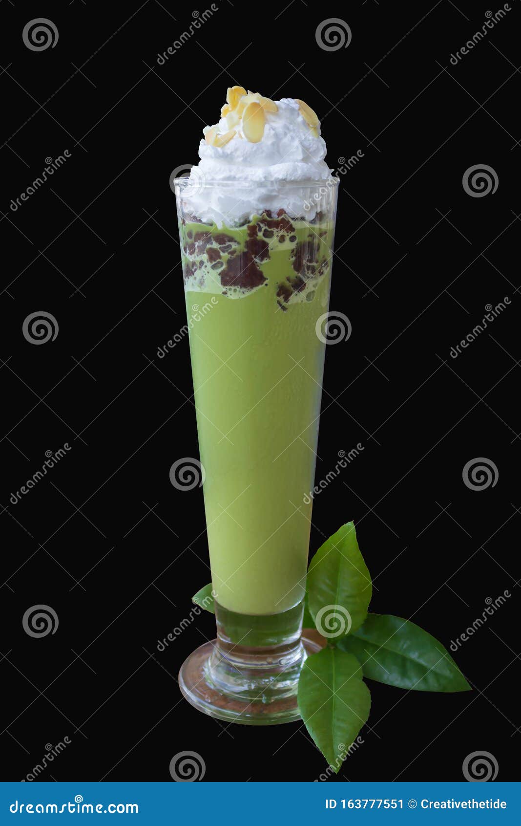 Red bean matcha green tea stock image. Image of matcha - 163777551