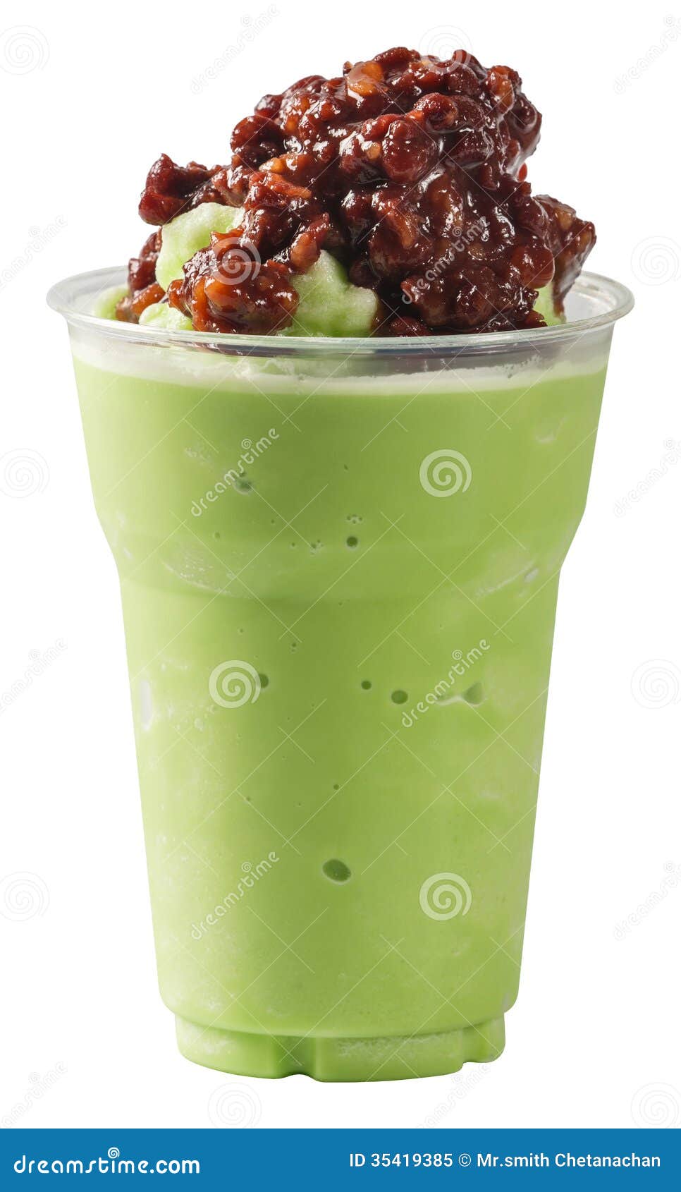 Red Bean Milk Green Tea Smoothie Stock Image - Image of freshness ...