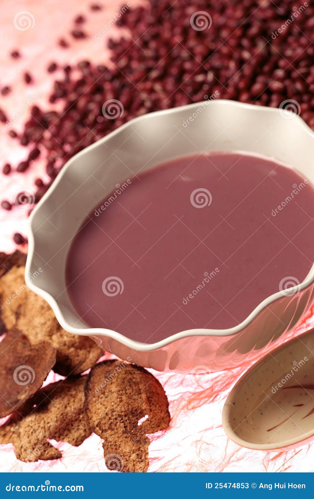 Red Bean Pudding stock image. Image of pudding, healthy - 25474853