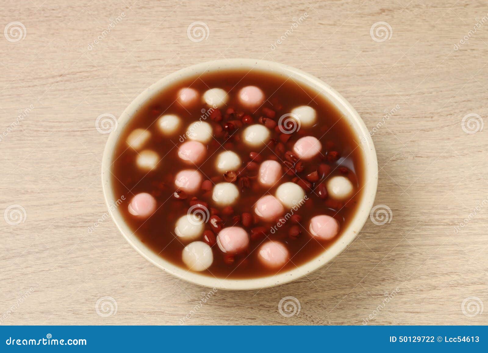 Red Bean Soup with Rice Ball Stock Photo - Image of ball, traditional ...