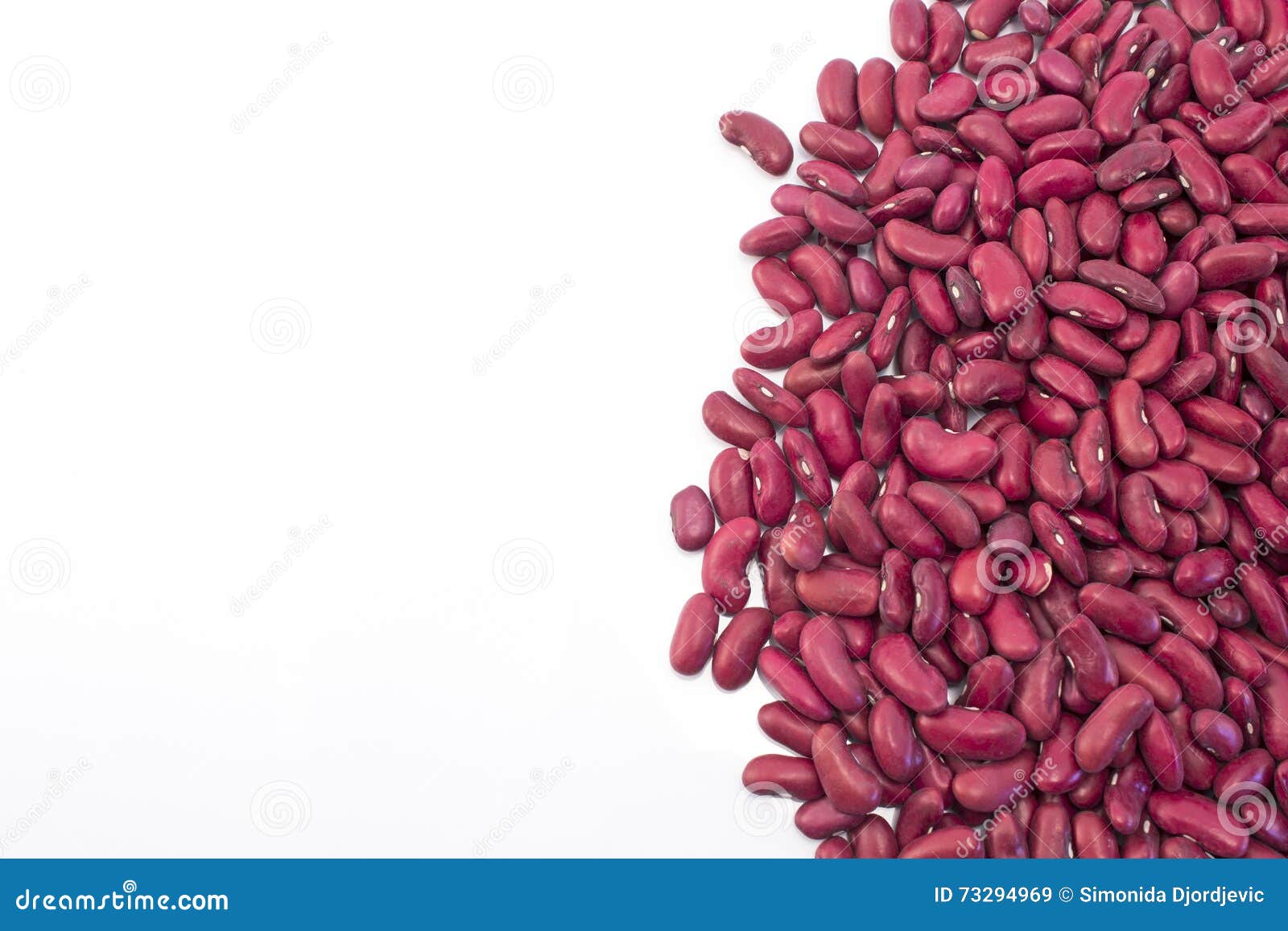 Red Beans Isolated on White Stock Image - Image of beans, color: 73294969