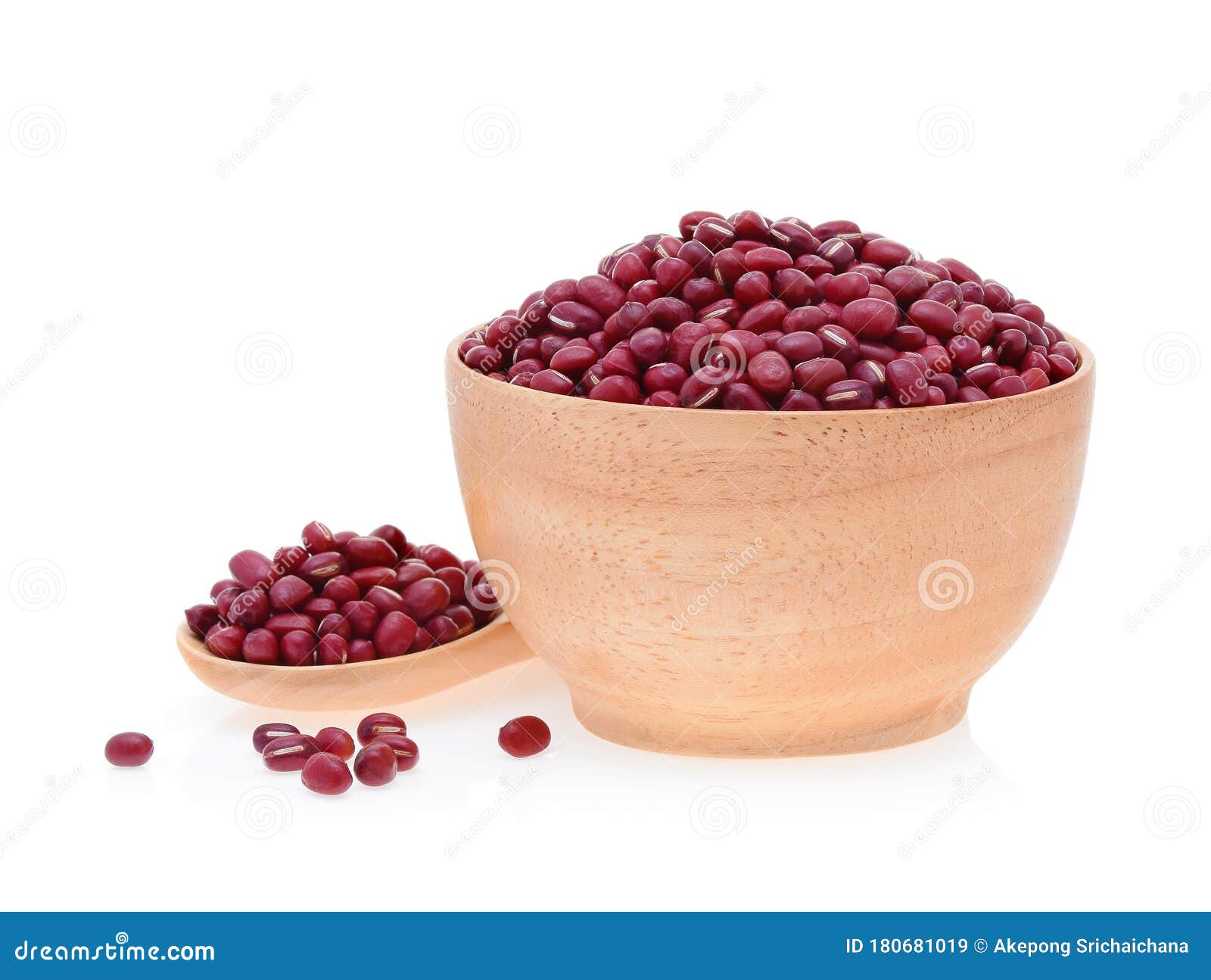 Red Beans Isolated on White Background Stock Image - Image of health ...
