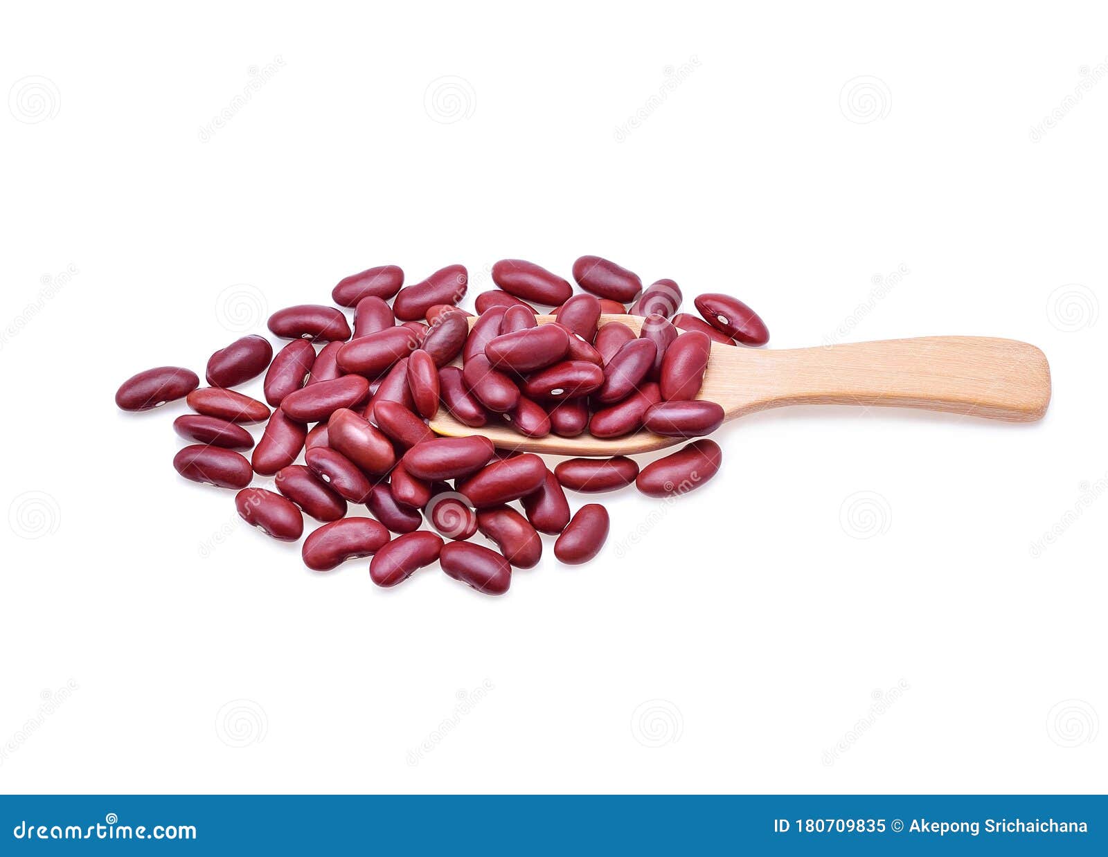 Red Beans Isolated on White Background Stock Image - Image of diet ...