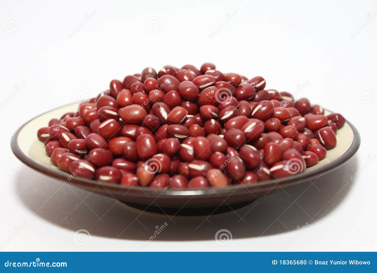 Red beans in plate stock photo. Image of isolation, legume - 18365680