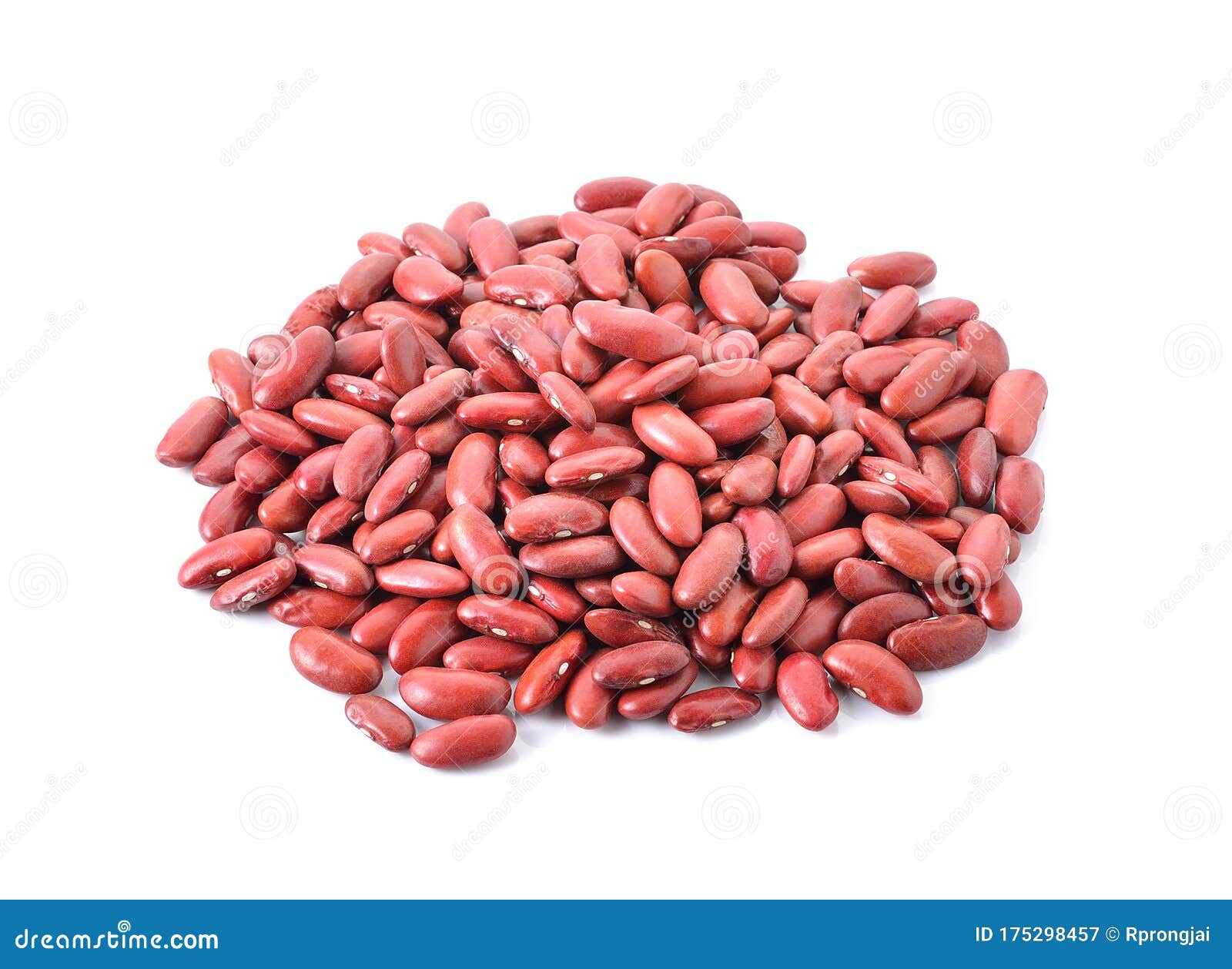 Red Beans on White Background Stock Image - Image of grain, edible ...