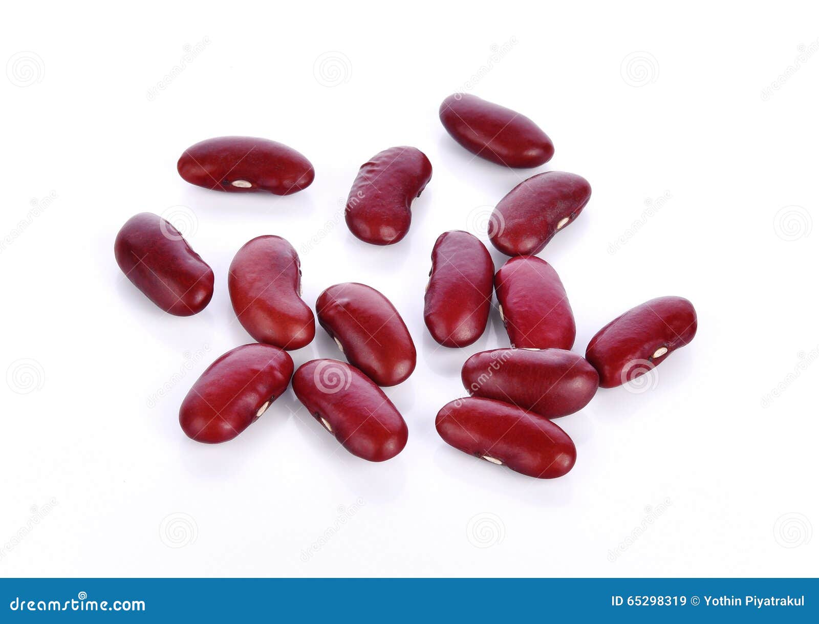 Red Beans on White Background. Stock Image - Image of cooked, view ...