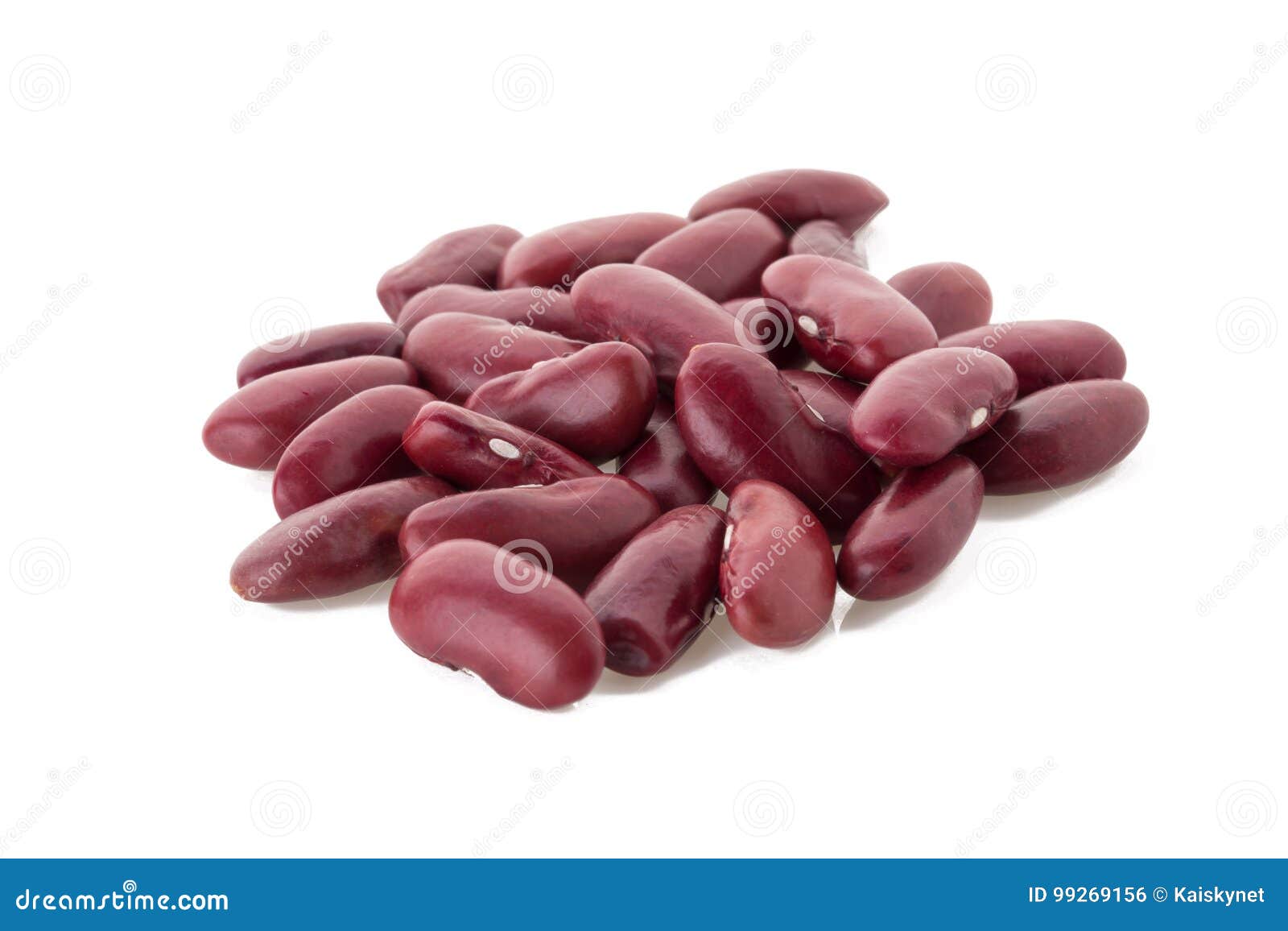 Red Beans on the White Background Stock Photo - Image of medicine ...