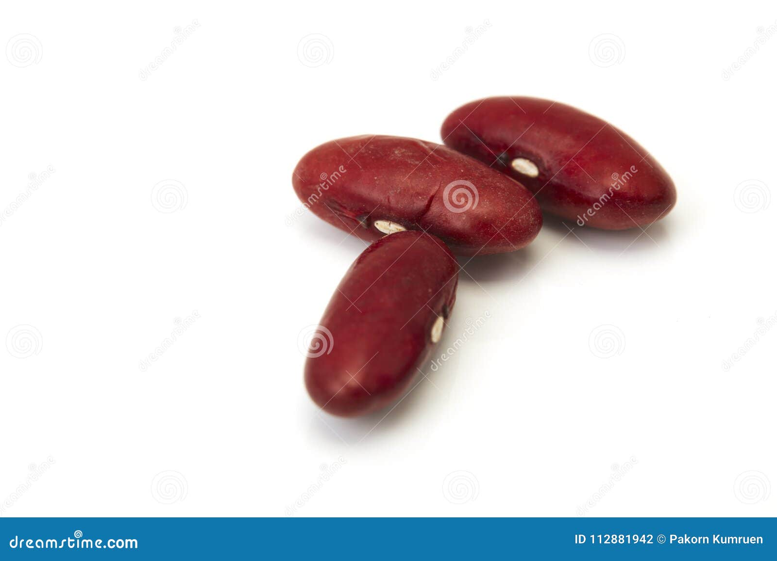 Red Bean on White Background Stock Photo - Image of edible, grains ...