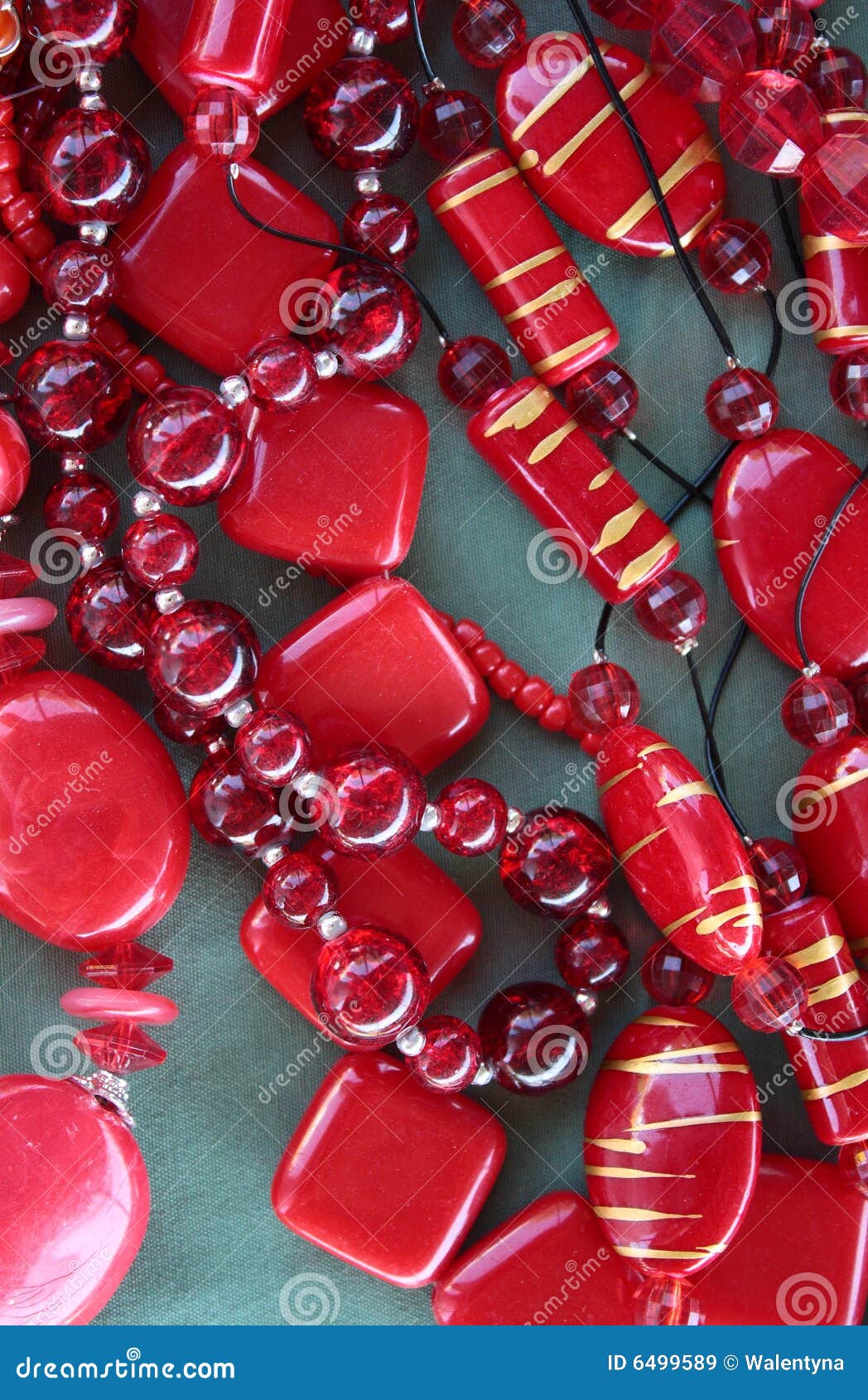 Red beautiful beads stock image. Image of decoration, abstract - 6499589