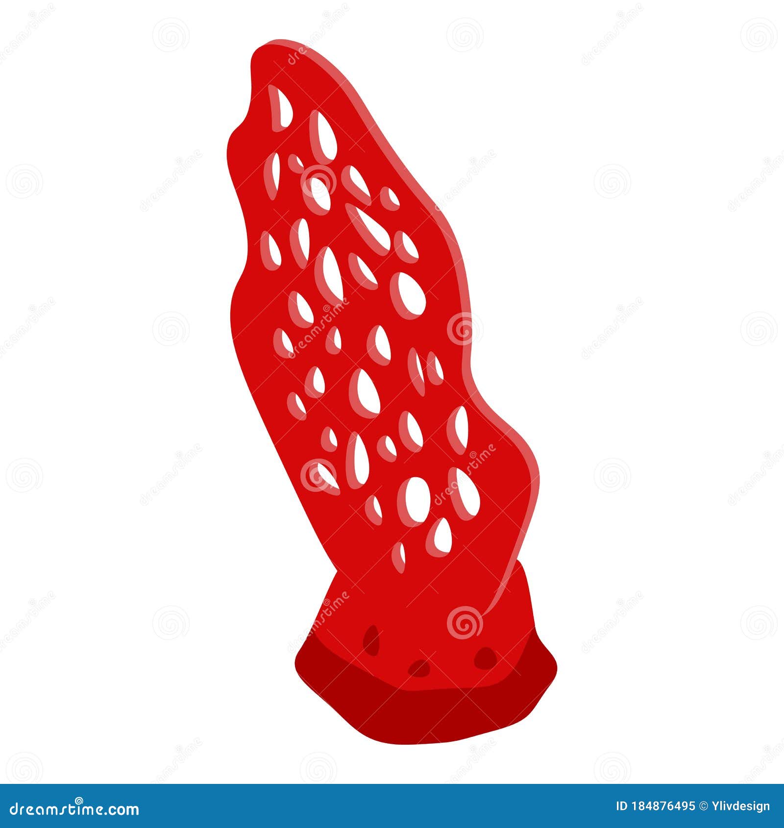 Red Beautiful Coral Icon, Isometric Style Stock Vector - Illustration ...