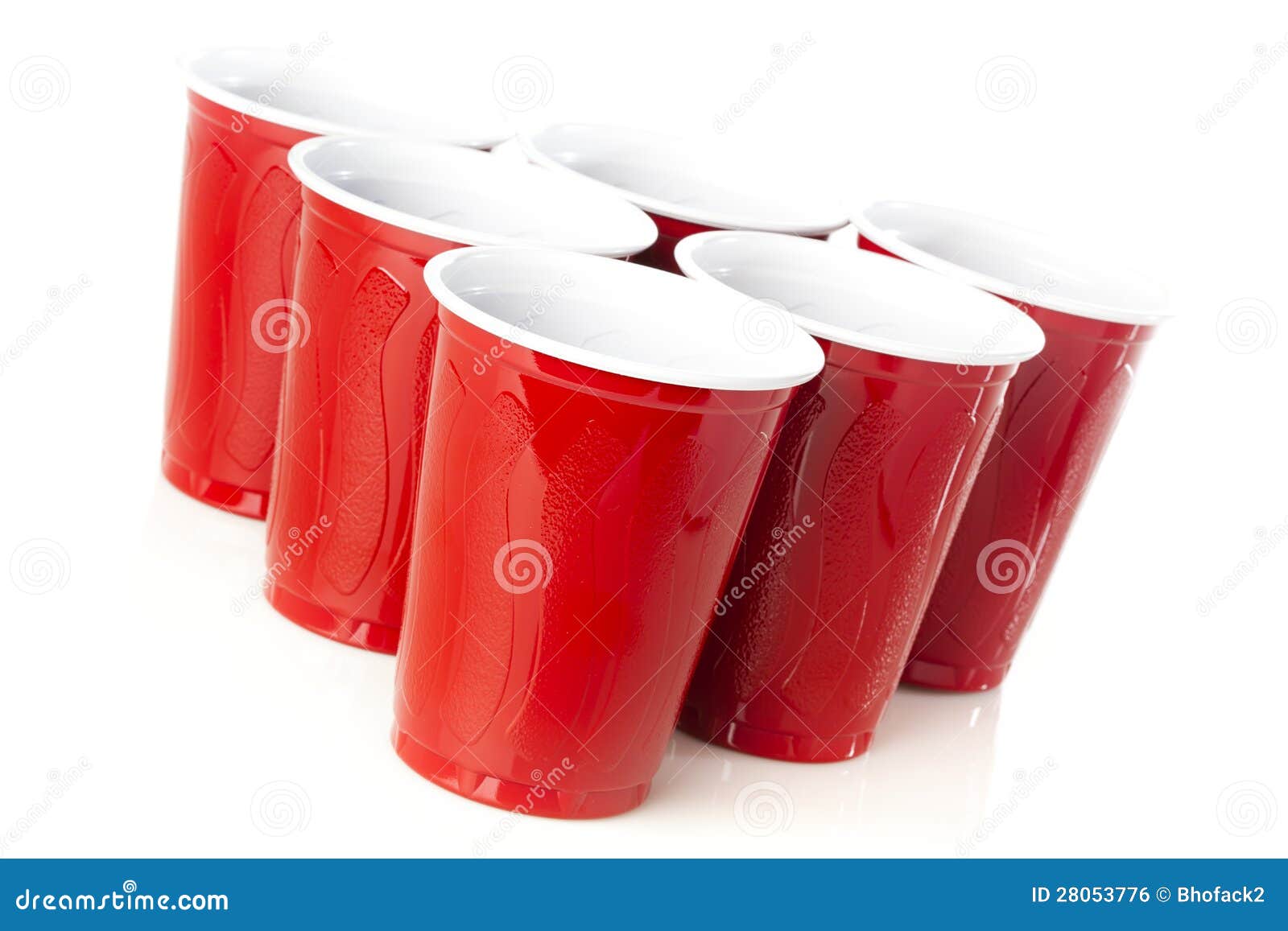Red Beer Pong Cups stock photo. Image of vodka, table - 28053776