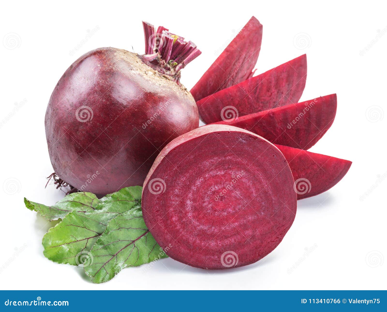 Red Beet or Beetroot on White Background. Stock Photo - Image of ...