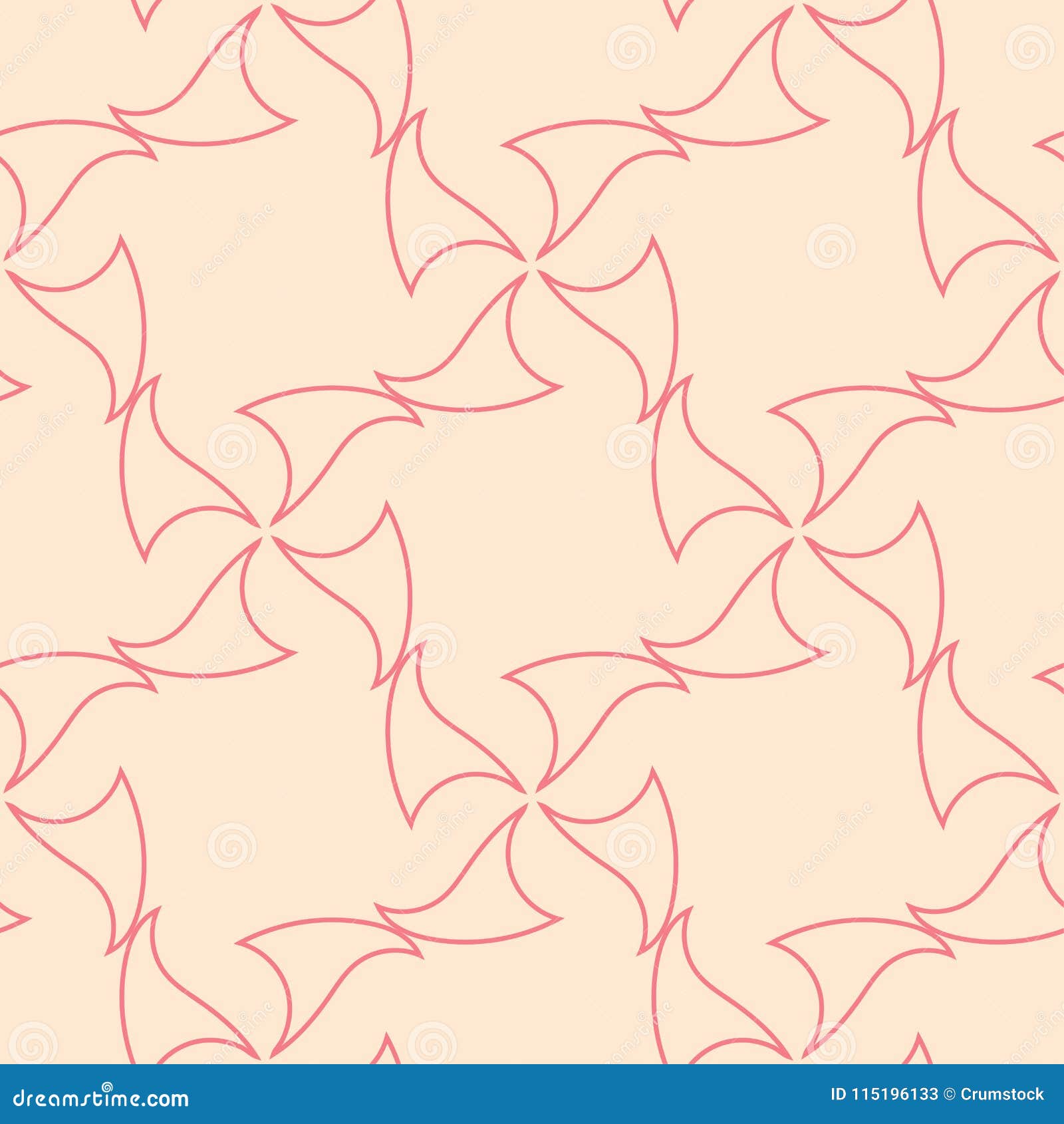 Red and Beige Geometric Seamless Pattern Stock Vector - Illustration of ...