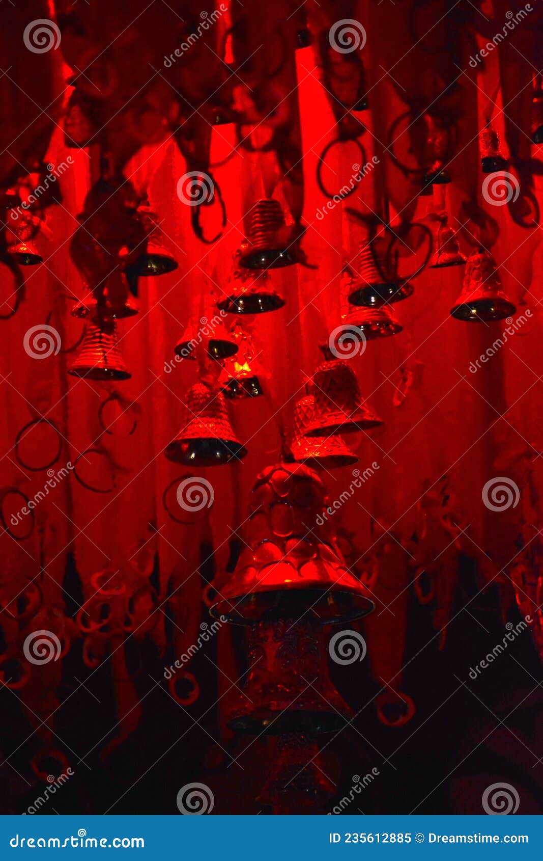 Red Bell Calling stock image. Image of night, screenshot - 235612885