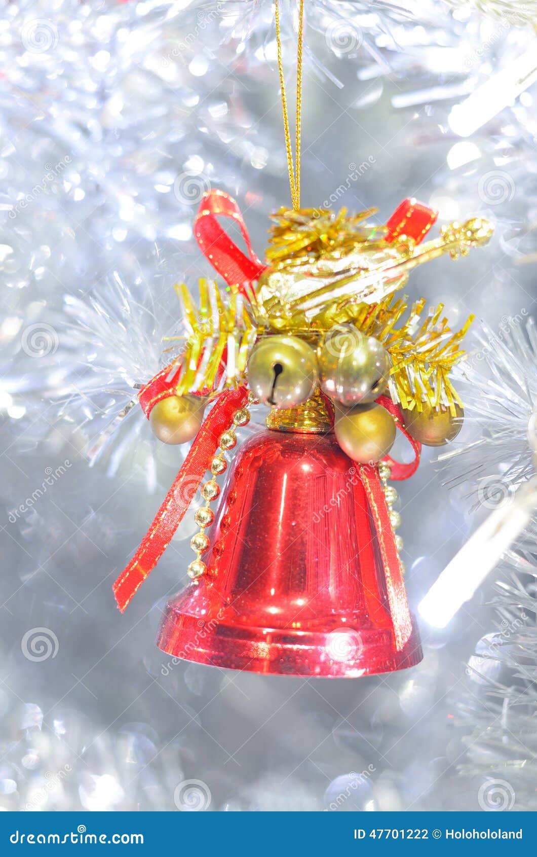 Red bell stock photo. Image of holiday, celebration, ornament - 47701222