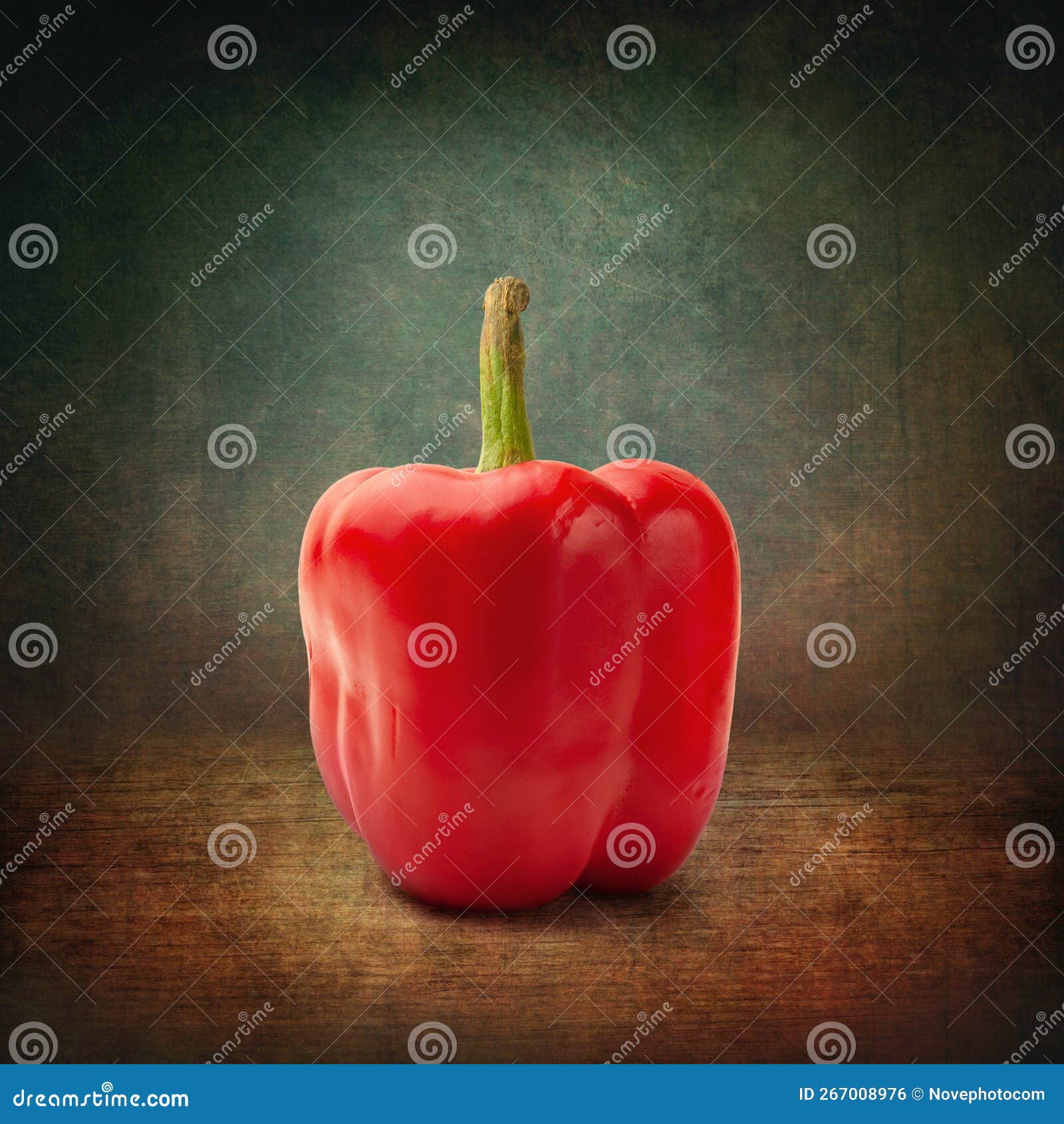 Red Bell Pepper. Red Pepper on a Dark Abstract Background Stock Photo ...