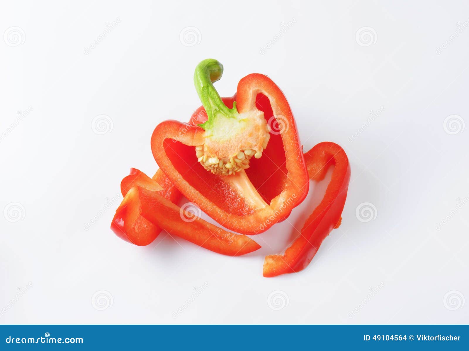 Red bell pepper half stock photo. Image of halved, snack - 49104564
