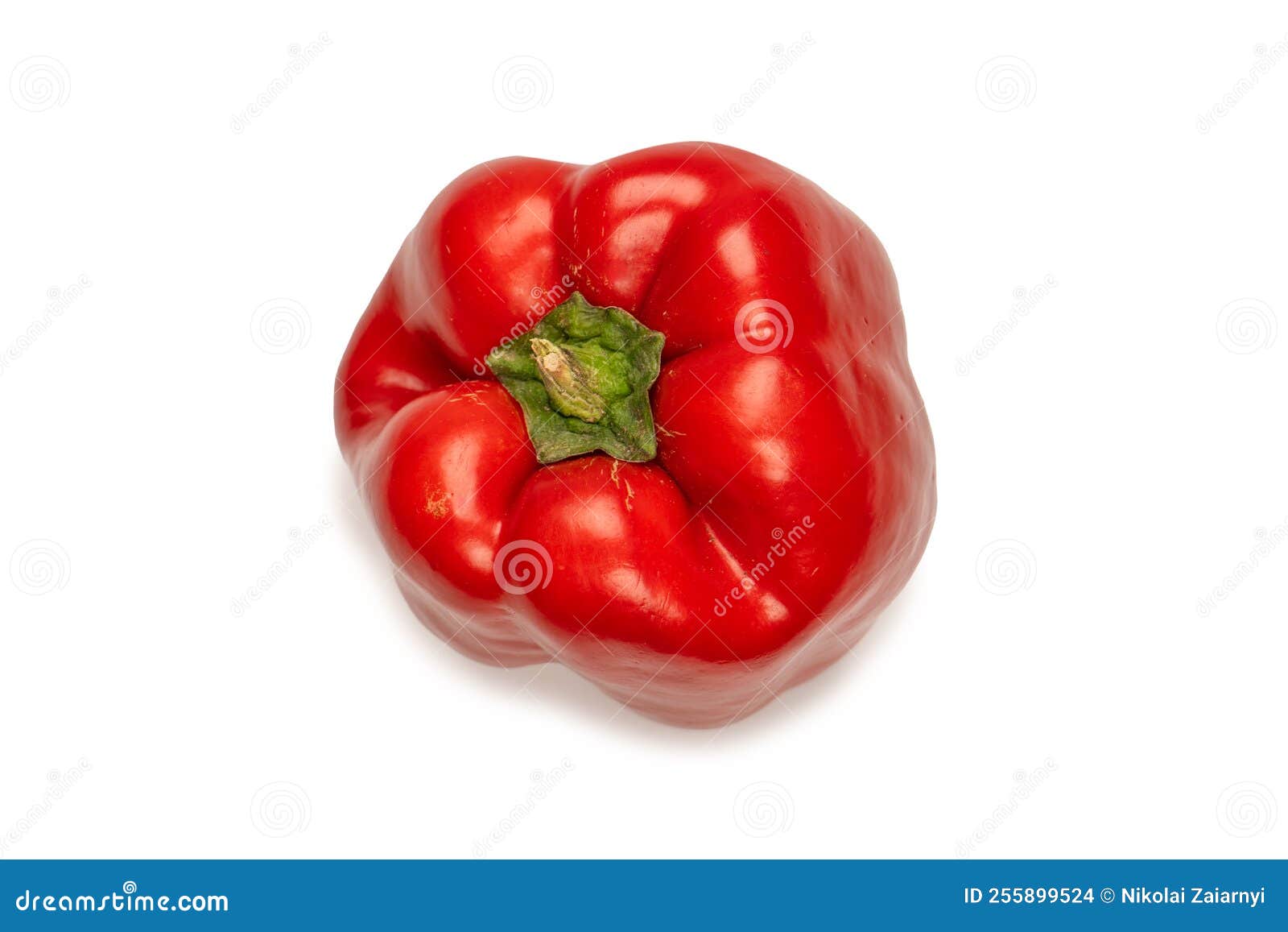 Red Bell Pepper Isolated on a White Background Stock Photo - Image of ...