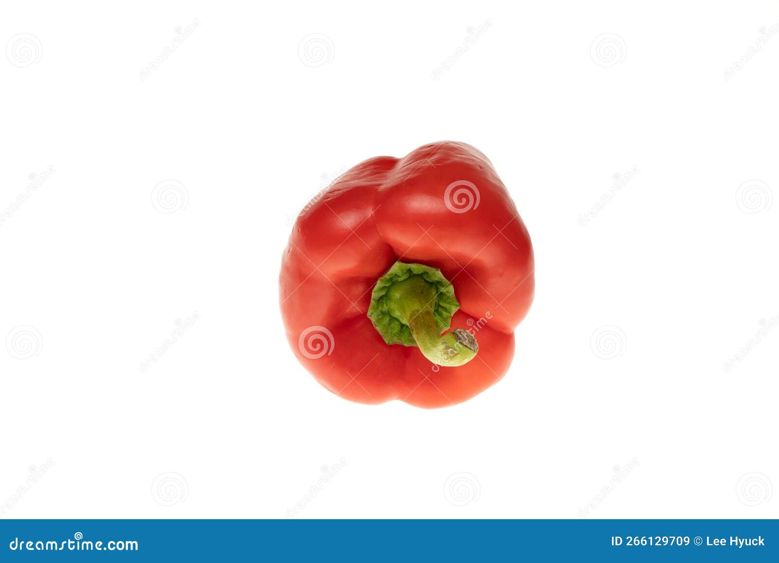 Red Bell Pepper, Paprika Isolated on White Background Stock Image ...