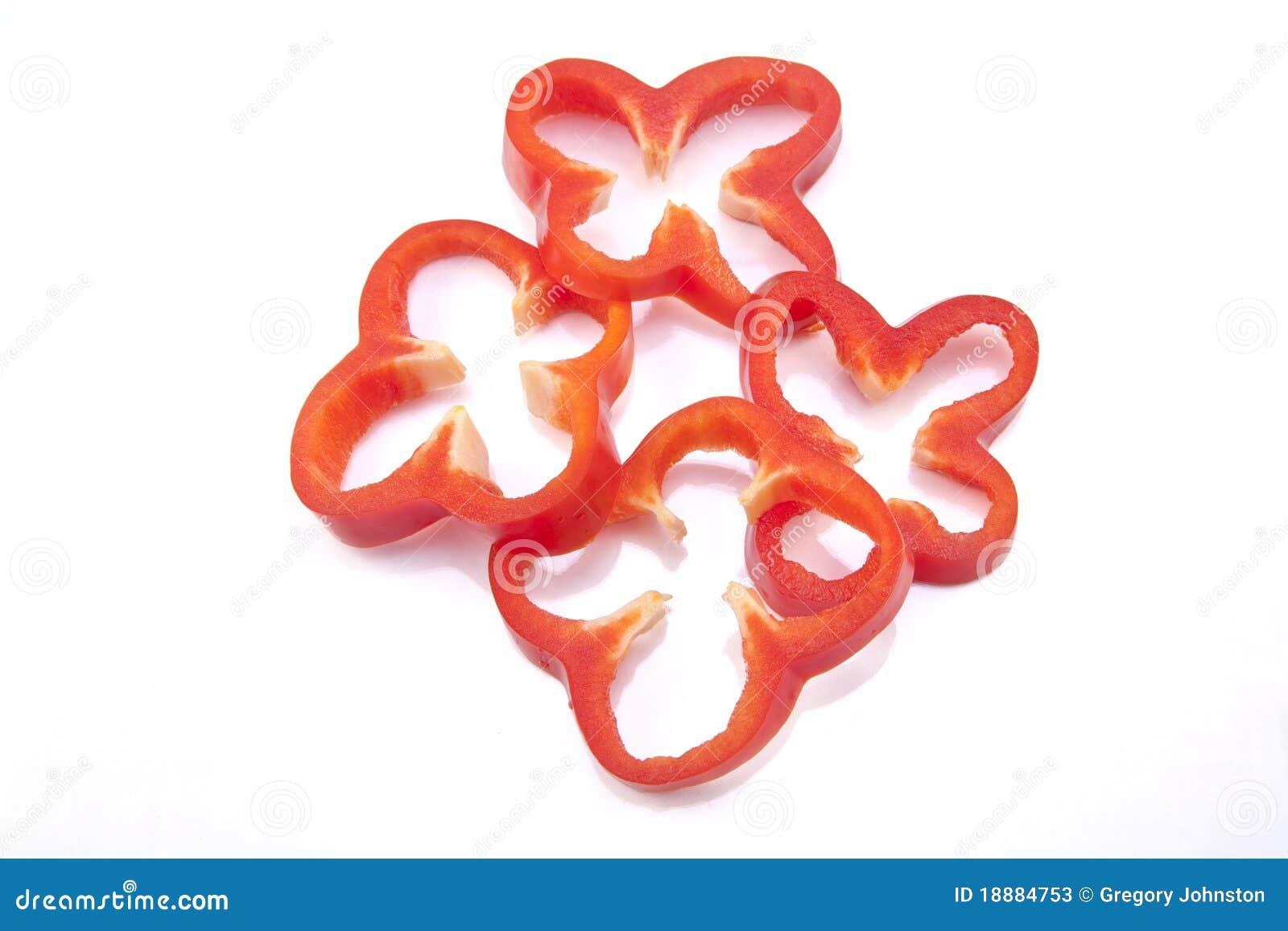 Red bell pepper shapes. stock image. Image of healthy - 18884753