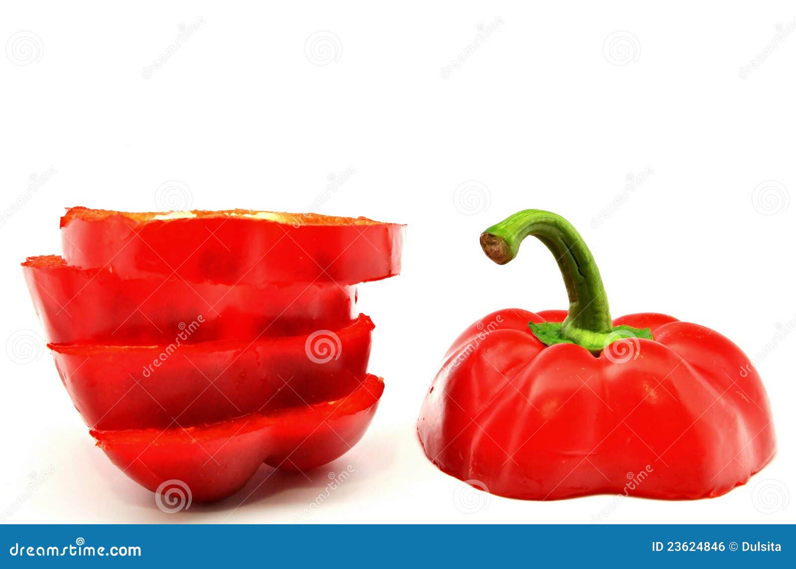Red bell pepper sliced stock photo. Image of health, lunch - 23624846
