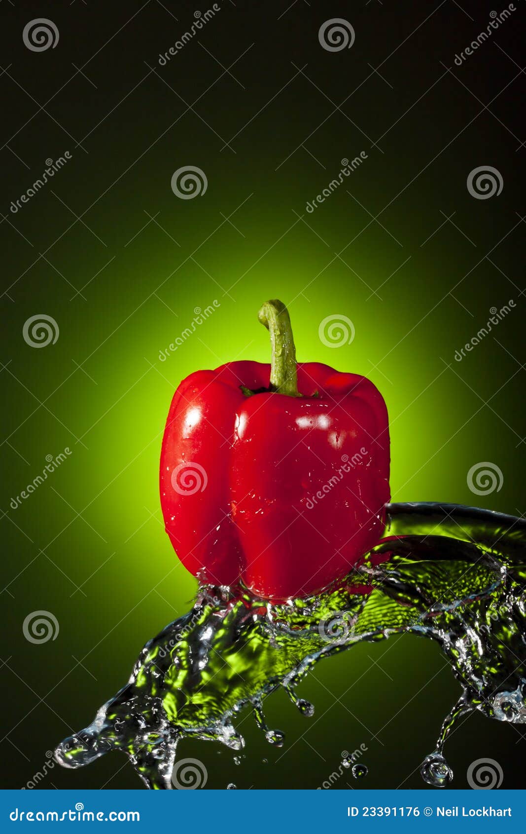 Red Bell Pepper Splash stock photo. Image of droplets - 23391176