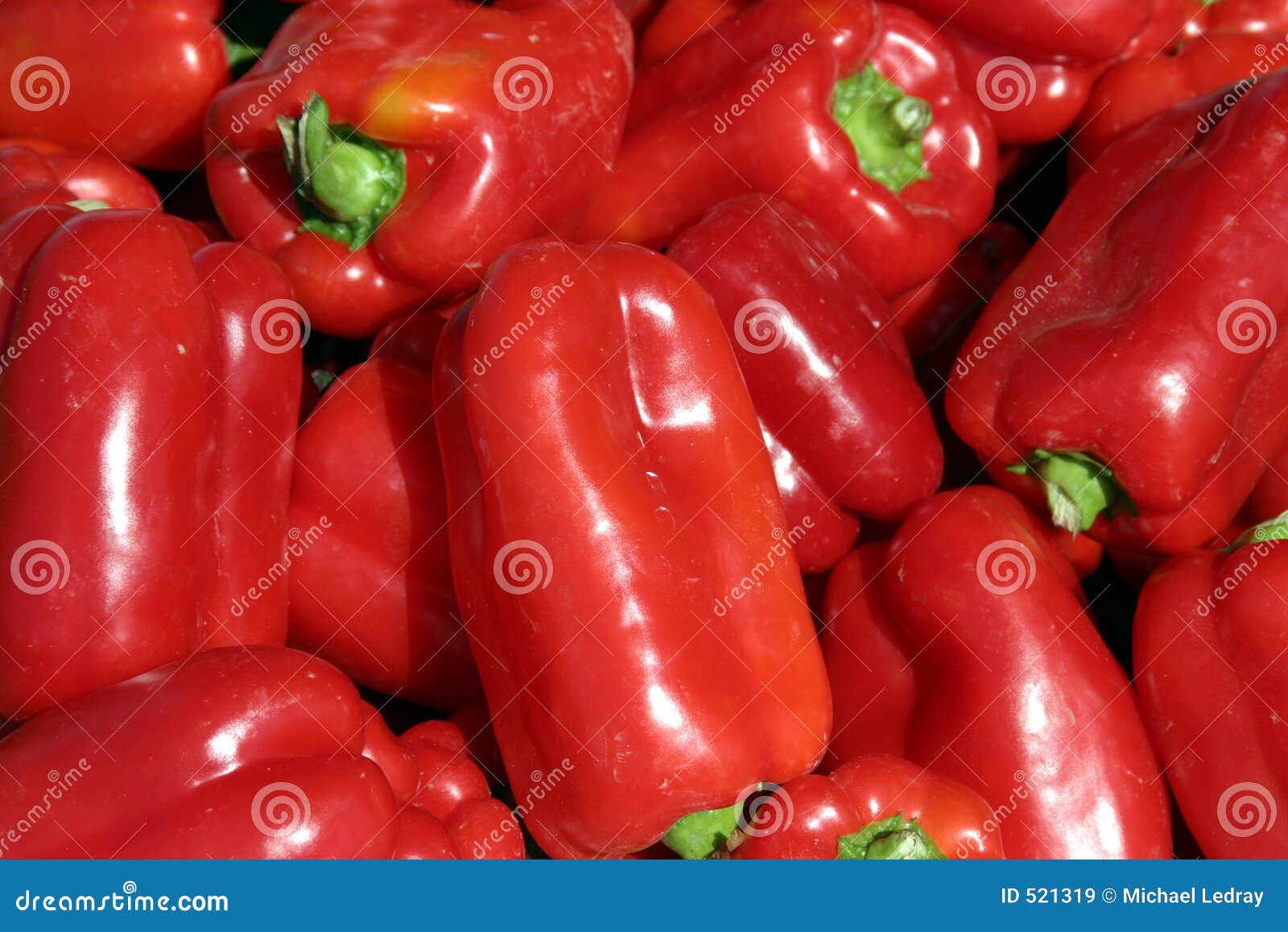 Red bell peppers stock image. Image of species, peppers - 521319