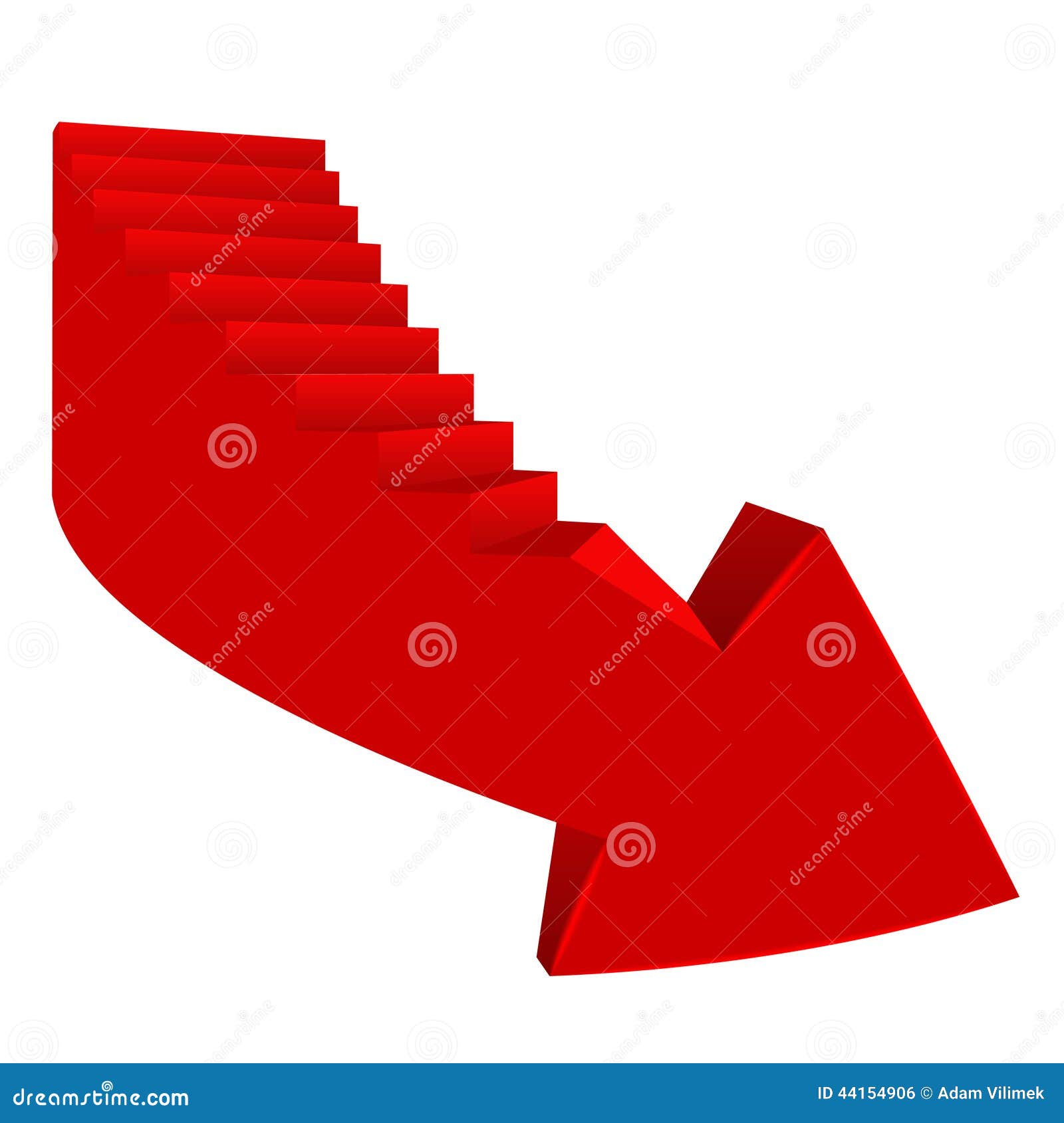 3d Bended Arrow Stock Photography | CartoonDealer.com #2311838