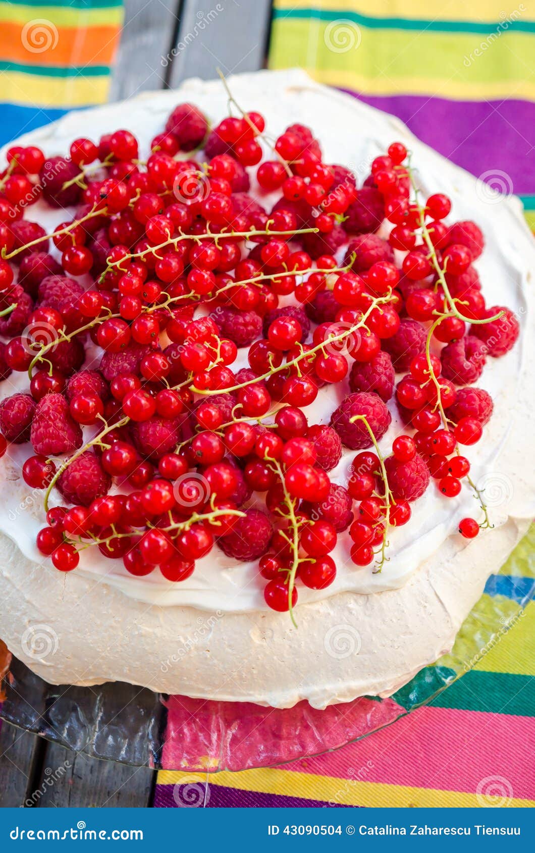 Red berries pavlova stock photo. Image of sweater, fruits - 43090504