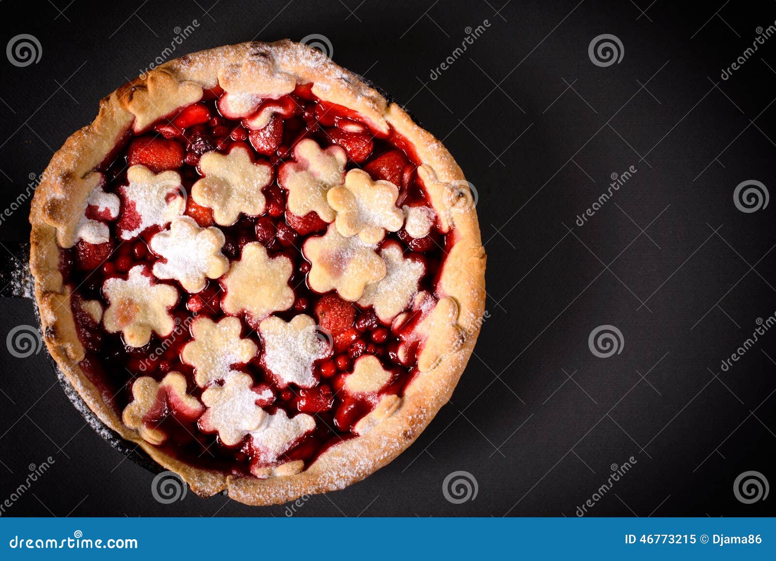Red berry pie stock image. Image of delicious, oven, homemade - 46773215