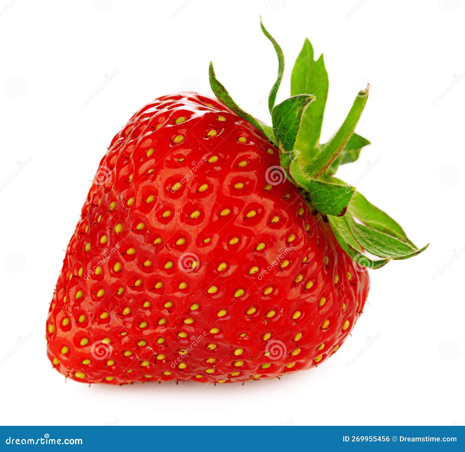 Red Berry Strawberry Isolated on White Background. Stock Photo - Image ...