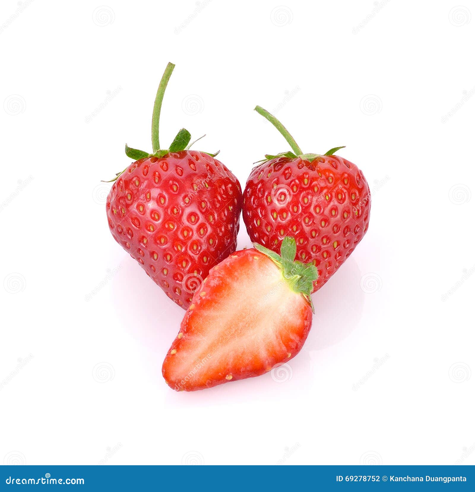 Red Berry Strawberry Isolated on White Background Stock Photo - Image ...