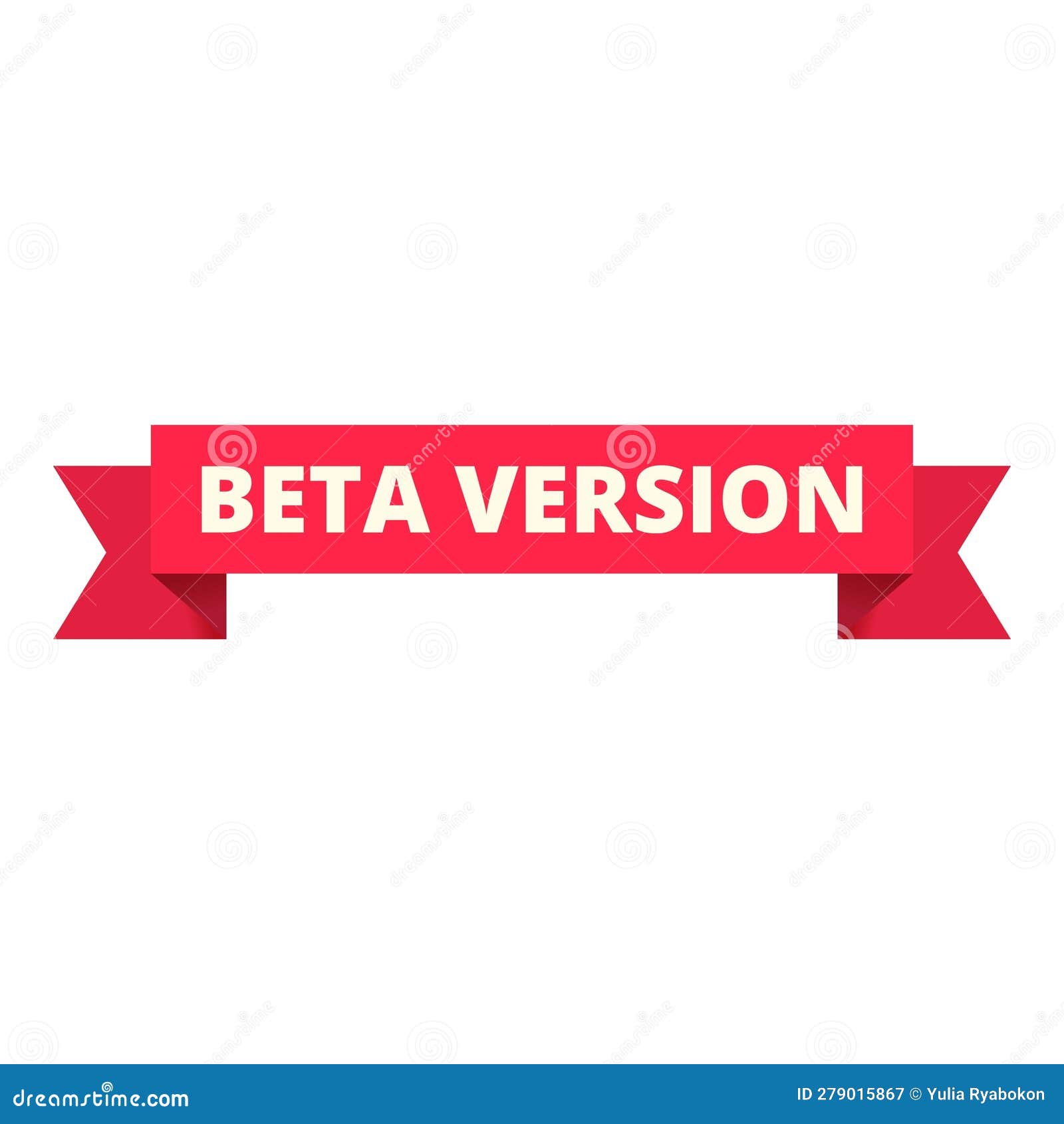 Red Beta Version Icon Cartoon Vector. Online Computer Stock Vector ...