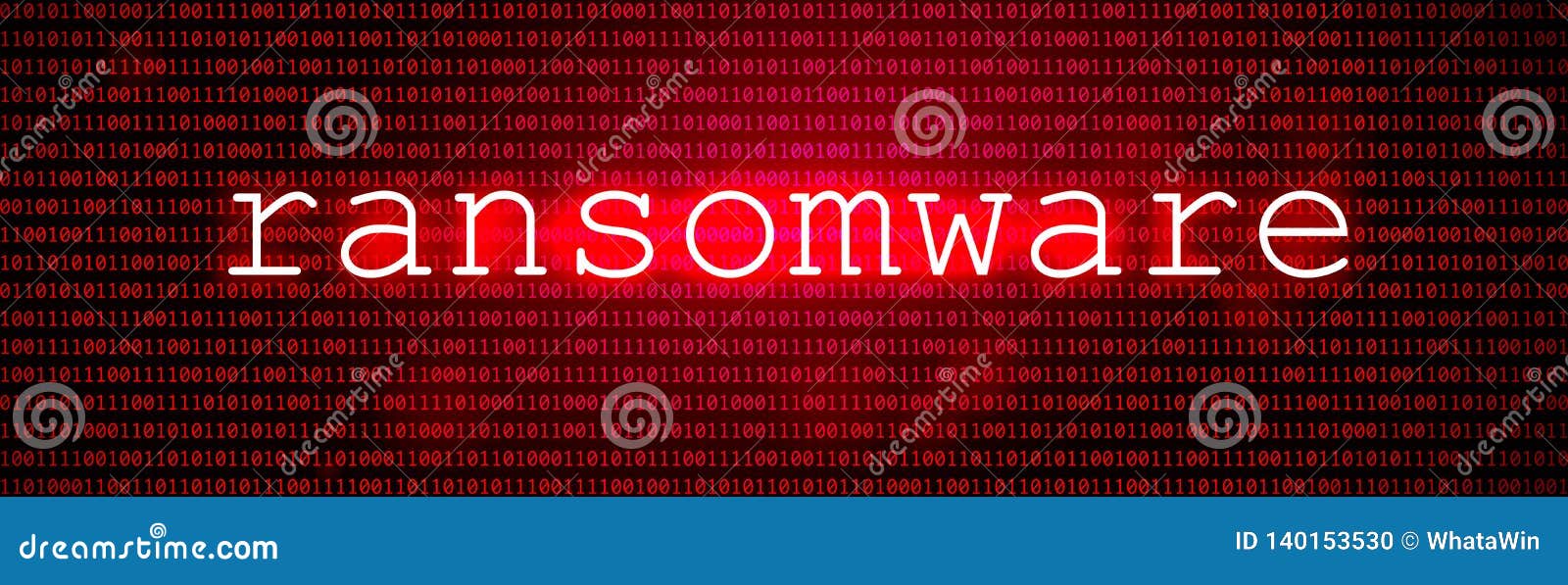Red BG with Code. Cyber Attack and Ransomware Stock Vector ...