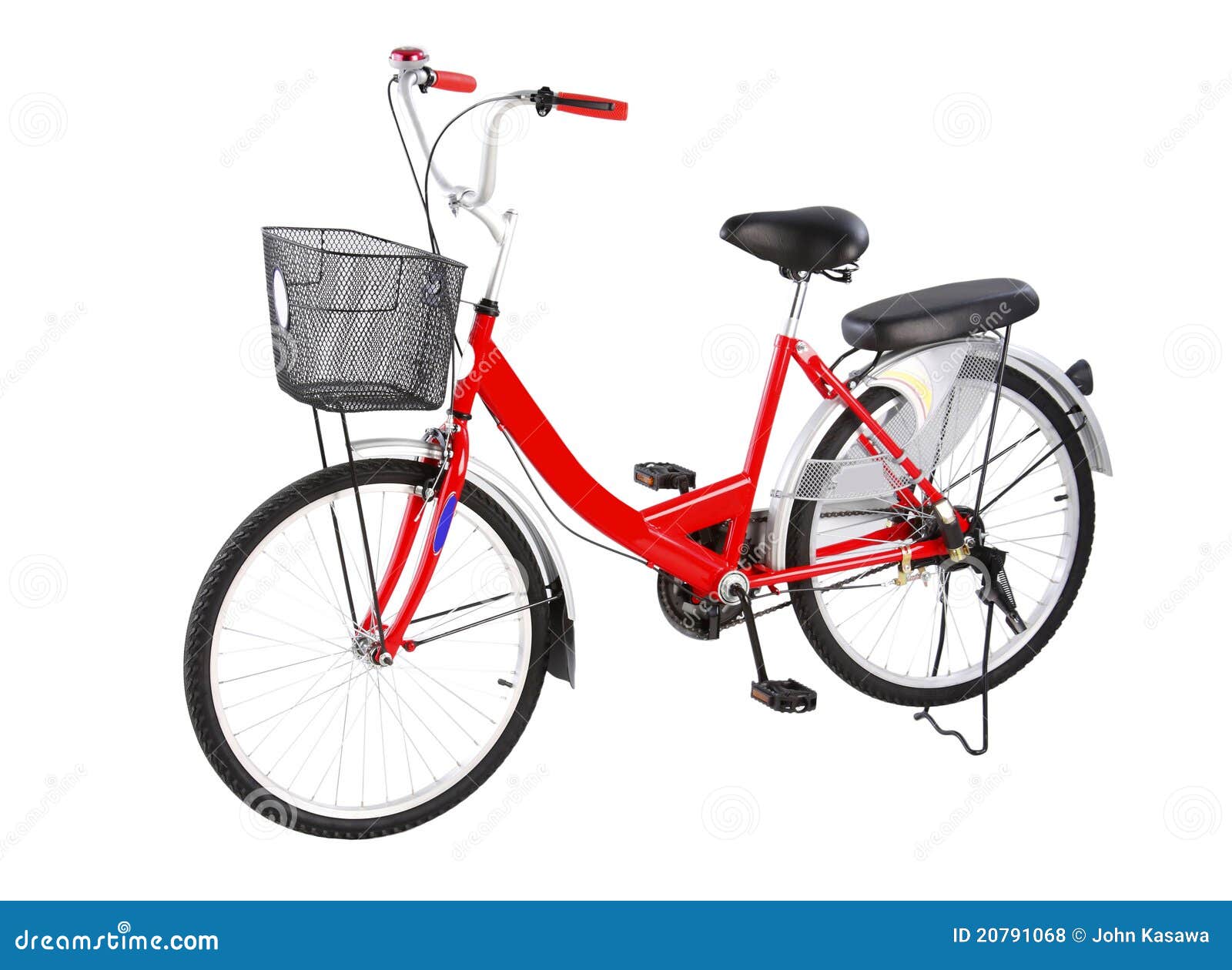 Red bicycle stock photo. Image of market, transportation - 20791068