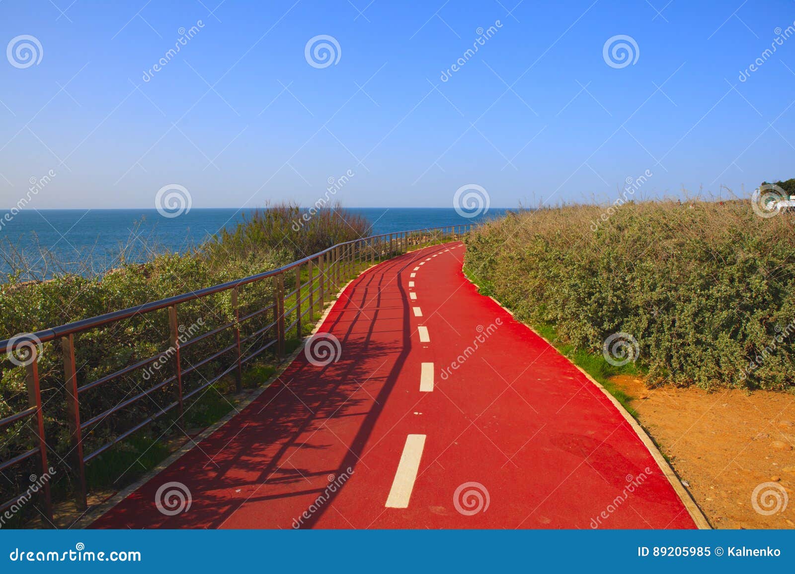 Red bicycle path stock image. Image of cycle, sign, symbol - 89205985