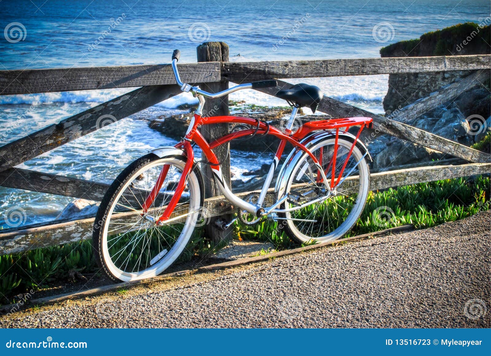 Red bike stock image. Image of seat, handle, wallpaper - 13516723