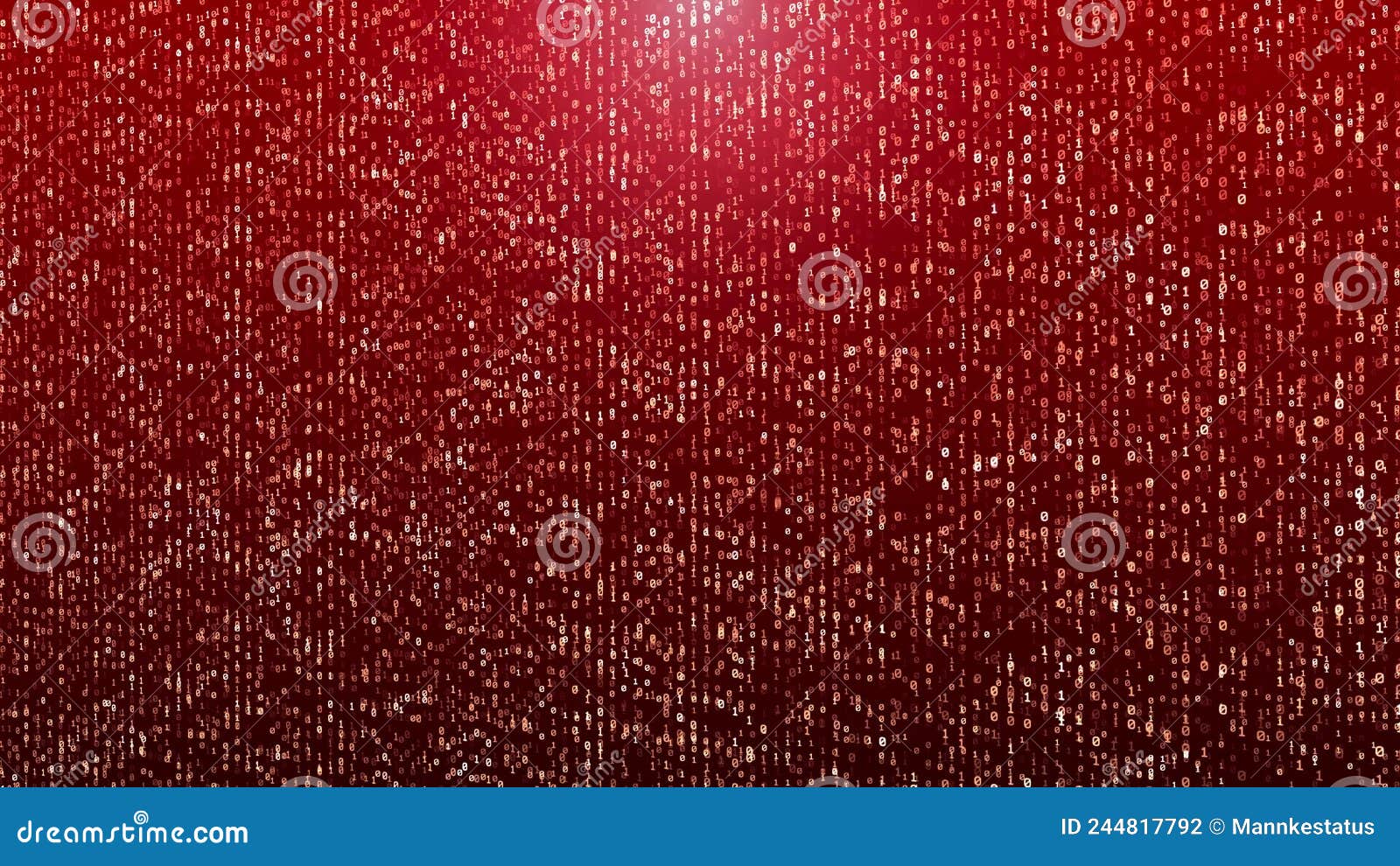 Red Binary Background. Computer Digits. Digital Data Numeric Background Stock Footage - Video of ...