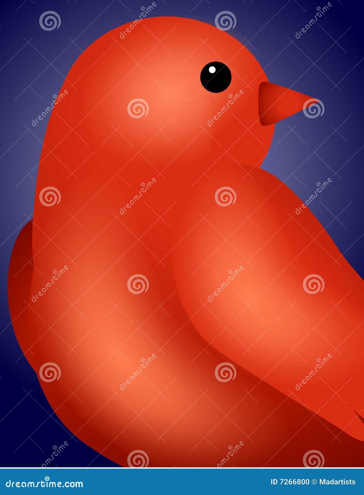 Red Bird Background stock illustration. Illustration of illustrations ...