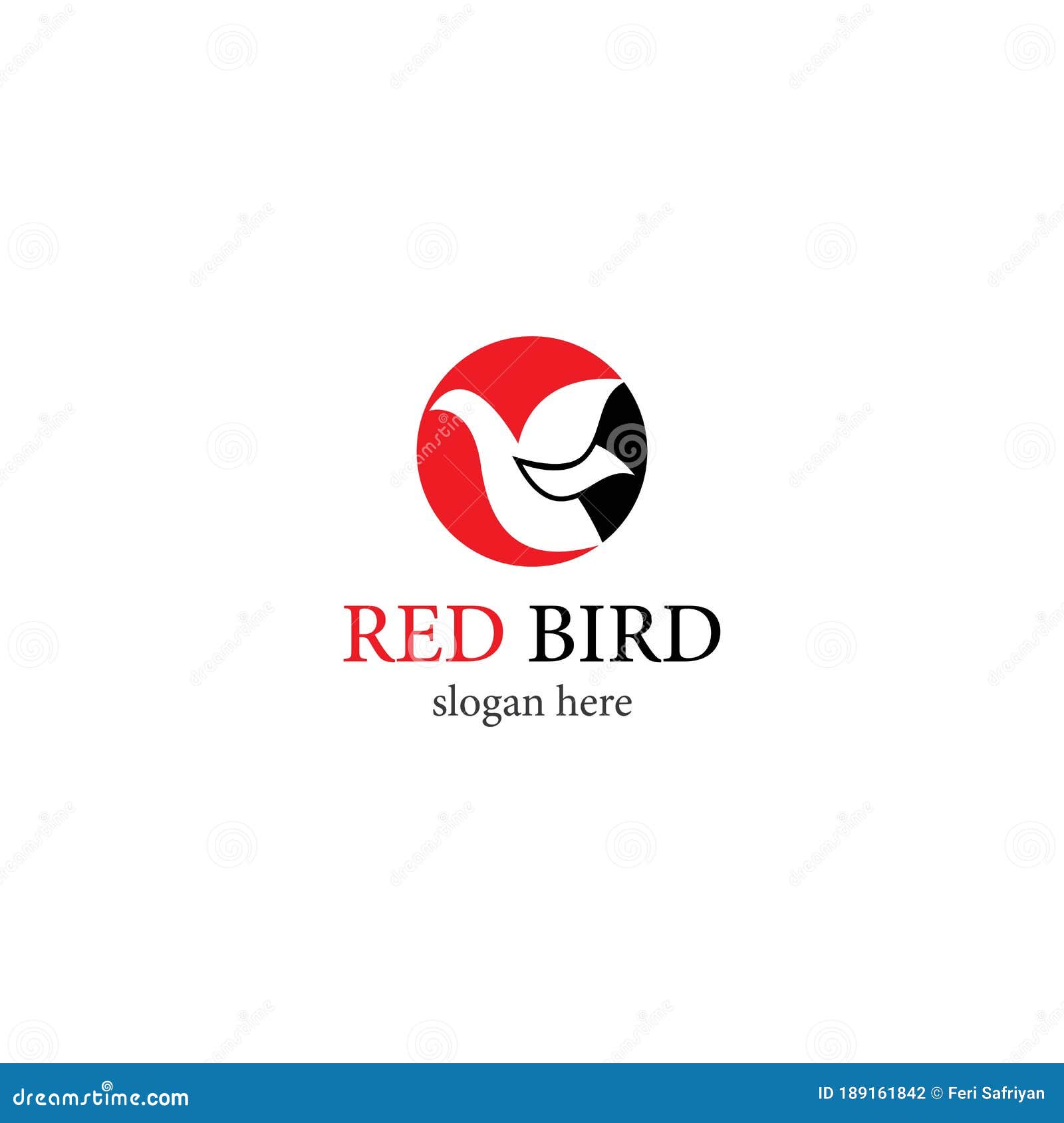 Red Bird logo template stock vector. Illustration of outdoor - 189161842