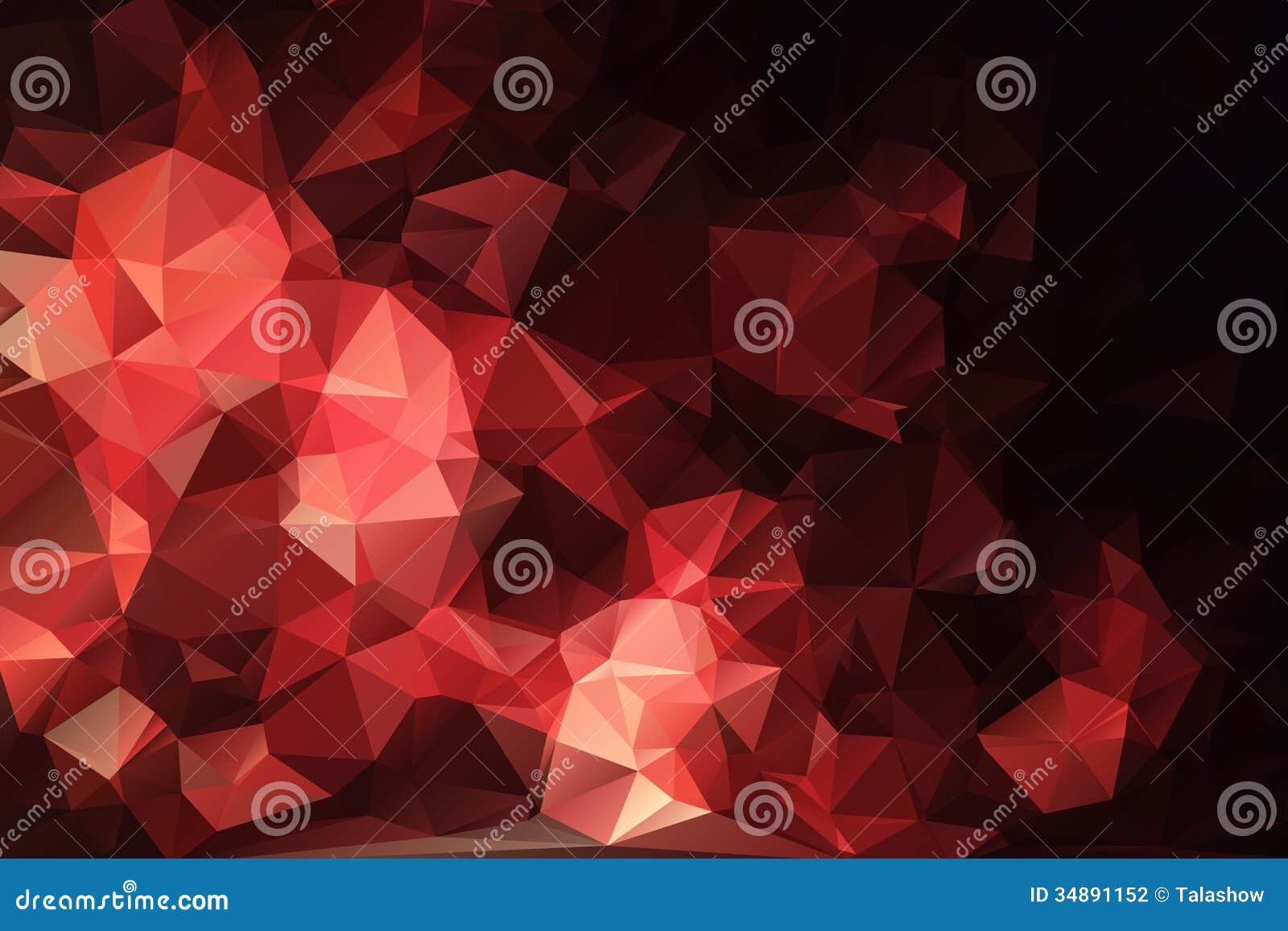 Red Black Abstract Background Polygon. Stock Vector - Illustration of ...