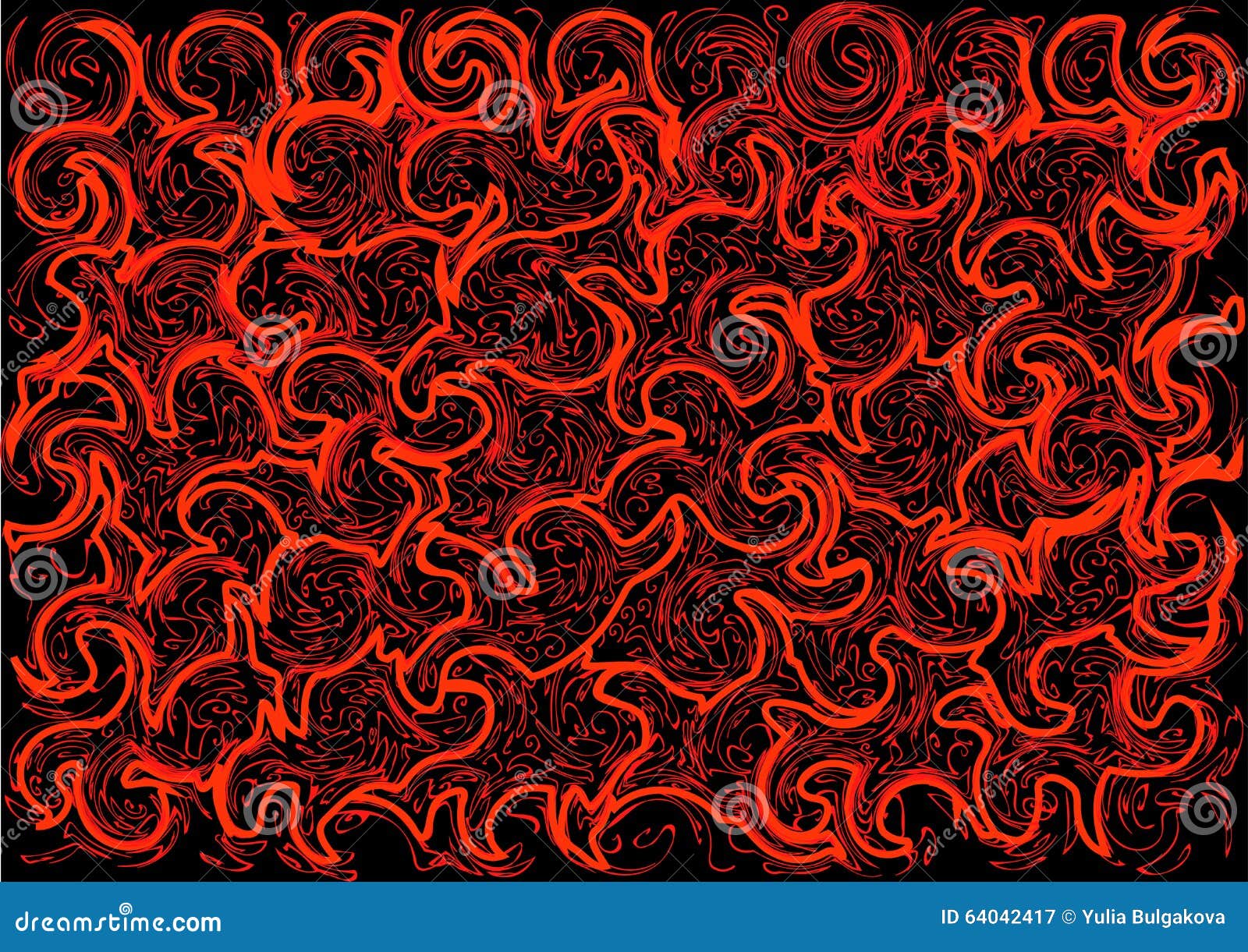 Red and Black Abstract-a Morning in Hell Stock Vector - Illustration of ...