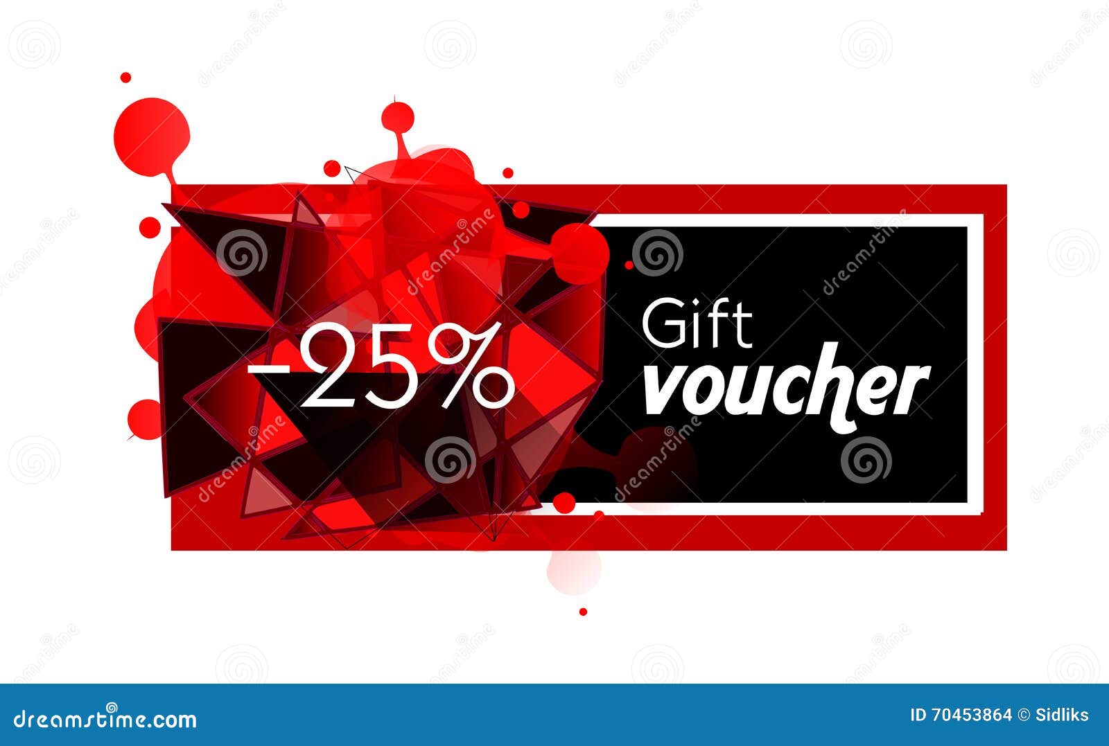 Red black abstract voucher stock illustration. Illustration of card ...