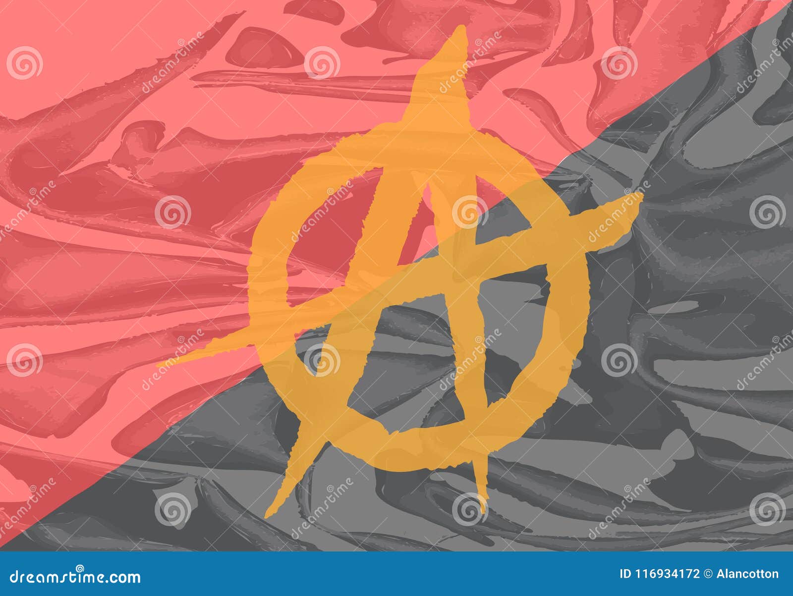 Anarchy Flag Isolated On White Stock Photography | CartoonDealer.com ...