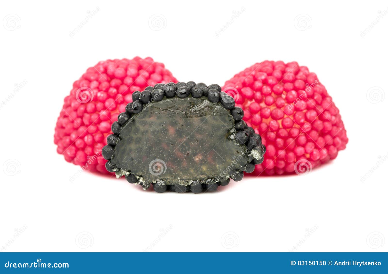 Red and Black Berry Jelly Candy Stock Photo - Image of berry, isolated ...