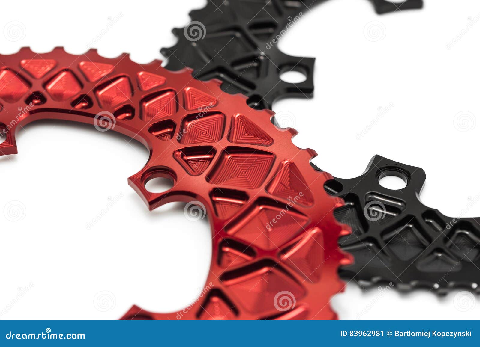 Red and Black Bicycle Chainring in Hand Stock Image - Image of cycling ...