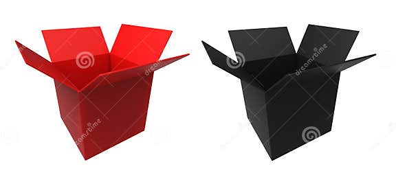 Red and black box stock illustration. Illustration of post - 23669212