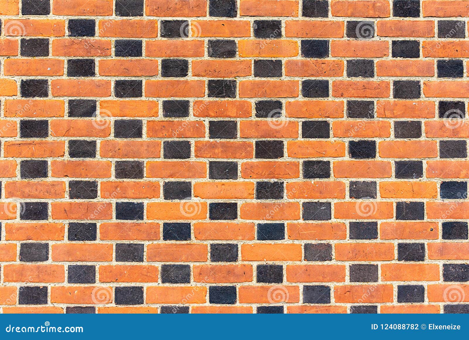 Red and black brick wall stock photo. Image of grunge - 124088782